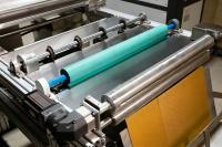 China Automatic Beeswax Foundation Machine with Stainless Steel Construction, 220V-380V Power, and 350mm-750mm Roller Length for Efficient Beeswax Sheet Production for sale