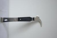 China Bee Hive Eqipment Stainless Steel Hive Tool With Wooden Handle For Beekeeping for sale
