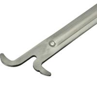 China Bee Hive Equipment Stainless Steel Longer Hive Tool with Hook For Beekeepers for sale