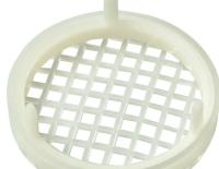 China Round Queen Cage Queen Rearing Beekeeping Plastic Bee Queen Catcher White Color for sale