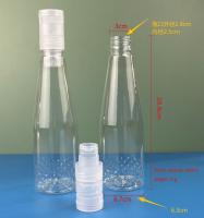 China Premium 350ml PET Honey Water Bottle with Honey Cap - Empty Portable Container for Honey Beverage Packaging for sale