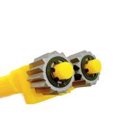 China Plastic Handle Wire Crimper with 13cm Length and Yellow Zinc Plated for Beehive Frames Beekeeping Tool for sale