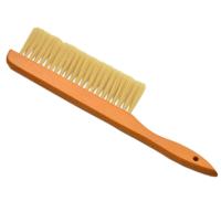 China Single Row Fiber Bee Brush with Wooden Handle for Gentle Beekeeping for sale