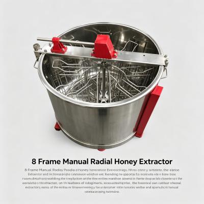 China 8 Frame Electric Honey Extractor Stainless Steel Honey Centrifuge Beekeeping Equipment for sale