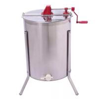 China 4 Frame 201 Stainless Steel Manual Honey Extractor With Two Direction Extraction for sale