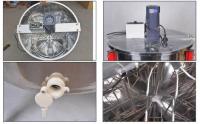 China 6 Frames Electric Honey Extractor with 1.1mm Thickness Stainless Steel and CE Certified Motor for sale