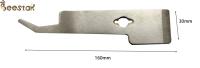 China Stainless Steel J Hook Hive Tool with Sanding Surface Treatment and 157mm Length for Beekeeping for sale