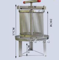 China Stainless Steel Wax Presser with 26cm Diameter and Iron Frame for Beeswax Foundation Machine for sale
