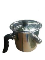 China Stainless Steel 304 Wax Melter Pot with 2.5L Volume and Tight-Fitting Cover for Beeswax and Candle Making for sale
