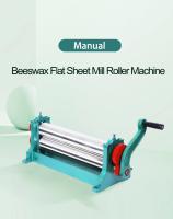 China 310mm 450mm Manual Beeswax Sheet Mill Roller Machine for Foundation Making and Embossing for sale