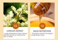 China Premium Longan Honey 100% Pure Natural Bee Honey with 18% Moisture High Protein in 35kg/barrel for sale
