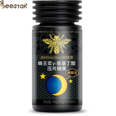 China Freeze-Dried Royal Jelly Powder GABA Compressed Candy 0 Melatonin Royal Jelly GABA Candy 48g Bottle for Relaxation and Sleep Support for sale