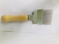 China European style uncapping fork Wooden Handle Honey Uncapping Tools for sale