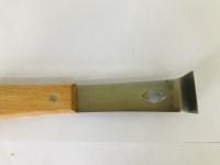 China Multifunctional Bee Hive Equipment Stainless Steel Hive Tool With Wooden Handle For Beekeeping for sale
