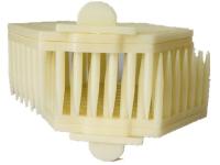 China White Color Plastic Hexagon Needle Queen Cage of Beekeeping Queen Rearing for sale