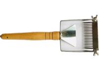 China Durable Uncapping Fork With Small Wooden Handle and Adjustable Screw for Beekeeping for sale