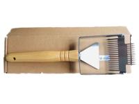 China Mini Honey Uncapping Tools Bee Brush Stainless Steel Double Head Handle for beekeeping for sale