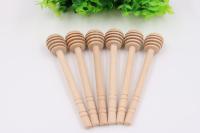 China Long Handle Wood Honey Stir Bar Honey Splash Bar For Splashing Honey for sale