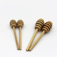China Long Handle Wood Honey Stir Bar Honey Splash Bar For Splashing Honey for sale