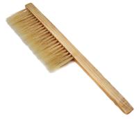 China Bee Brush With Wooden Handle Double Row Bristle for Beekeeping for sale
