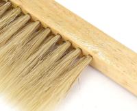 China Bee Brush With Wooden Handle Double Row Bristle for Beekeeping for sale