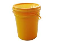 China 20L Yellow and White Color Plastic Honey  Bucket Tank Without Honey Gate for Storing Honey for sale