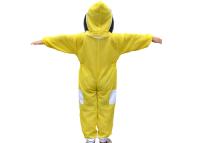 China Children Yellow Color Three Layer Ventilated Beekeeping Protective Clothing Bee Suit for sale
