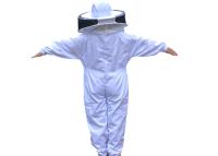 China Terylene Honey Bee Protection Suit Kids Beekeeping Protective Clothing With Round Veil for sale