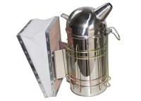 China European Stainless Steel Round bee smoker beekeeping with inner tin M for sale