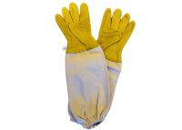 China Economic Soft And Comfortable Sheepskin Protective Beekeeping Gloves Against Bees for sale