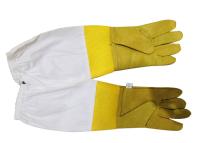 China Yellow safety gloves for beekeeping With White Ventilated Wrist for sale