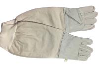 China Comfortable  Canvas Beekeeping Gloves with Long Elastic Cuff to Prevent Slipping for sale