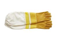 China Goat Skin Bee Gloves Leather wrist protector Half Ventilated canvas cuff for Beekeeping for sale