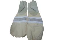 China #10white Cloth Sleeve +Half  Ventilated Gloves With  Thick Wrist Protector sheepskin glove for sale