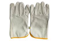China Beekeeping Equipment Hand Protect Sheepskin White or Yellow Beekeeping Gloves Without Cuff for sale