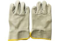 China Agriculture Cowhide beekeeping Gloves Without Cuff for beekeeping work use for sale