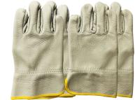 China Agriculture Cowhide beekeeping Gloves Without Cuff for beekeeping work use for sale