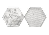 China Wholesale Hexagon Shaped Plastic Honey Storage Foundation Honey Comb Frames for beekeeping for sale