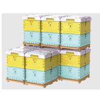 China Food Grade Plastic Thermo Beehive 10 Frames With Pollen Trap Two Layers Bee Hive for sale