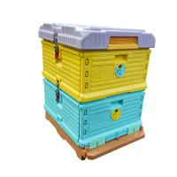 China Food Grade Plastic Thermo Beehive 10 Frames With Pollen Trap Two Layers Bee Hive for sale