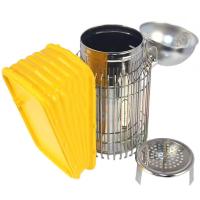 China Stainless Steel European Style Size M Bee Hive Smoker for sale