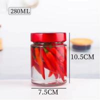 China Factory wholesale Glass Type C 100ml To 750ml Empty Food Honey Jars With Lid for sale