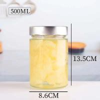 China Factory wholesale Glass Type C 100ml To 750ml Empty Food Honey Jars With Lid for sale