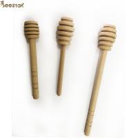 China Wooden Honey Stick Honey Splash Bar With Long Handle Wood Honey Dipper Stick for sale