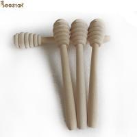 China Wooden Honey Stick Honey Splash Bar With Long Handle Wood Honey Dipper Stick for sale