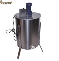 China 6 frame bee radial honey processing extraction machine beekeeping electric motor Stainless Steel Honey Extractor for sale
