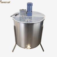 China 6 frame bee radial honey processing extraction machine beekeeping electric motor Stainless Steel Honey Extractor for sale
