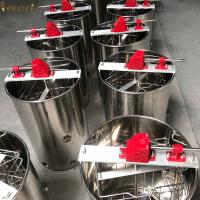China 2 frame Manual Stainless Steel Bee Honey Extractor for beekeeping for sale