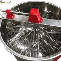 China 8 frame bee honey radial extraction machine beekeeping Manual Stainless Steel Honey Extractor for sale