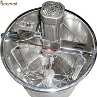 China 4 Frames Stainless Steel Electric Honey Extractor With Stands And Honey Gate for sale